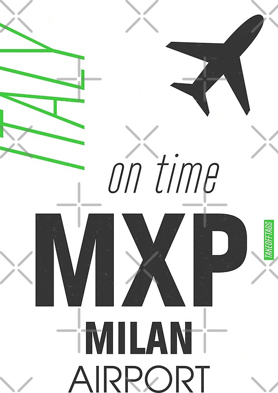 "Airport MXP Milan sticker" by airportstickers K. G. | Redbubble