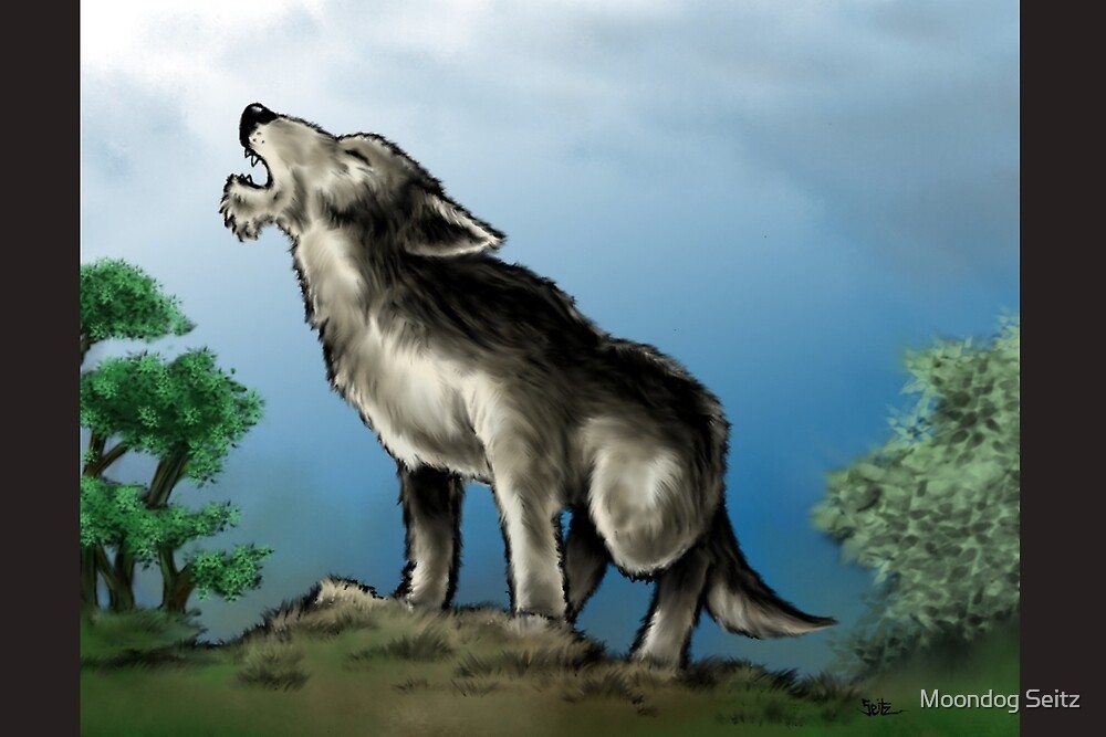 "Wolf Cry" by Benjamin Seitz | Redbubble