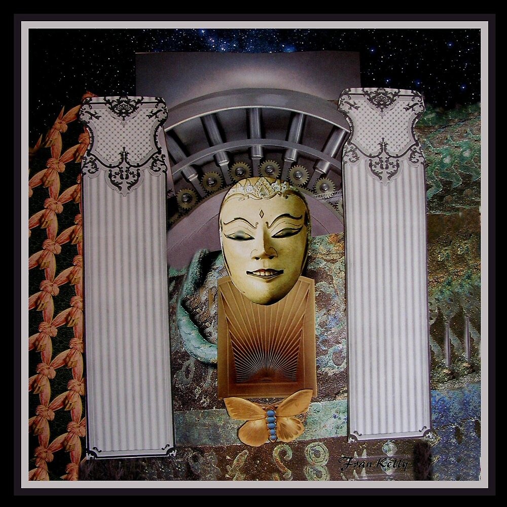 "Face in Columns" by Duckydaddles | Redbubble