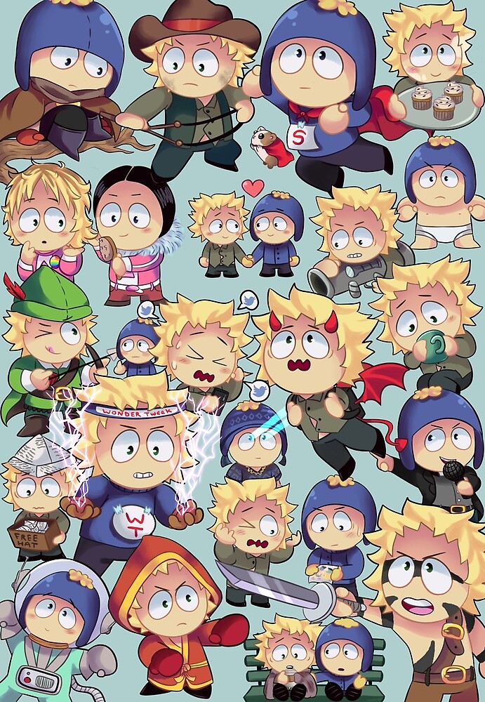 "South Park- Tweek x Craig collage" by midnight-rabbit | Redbubble