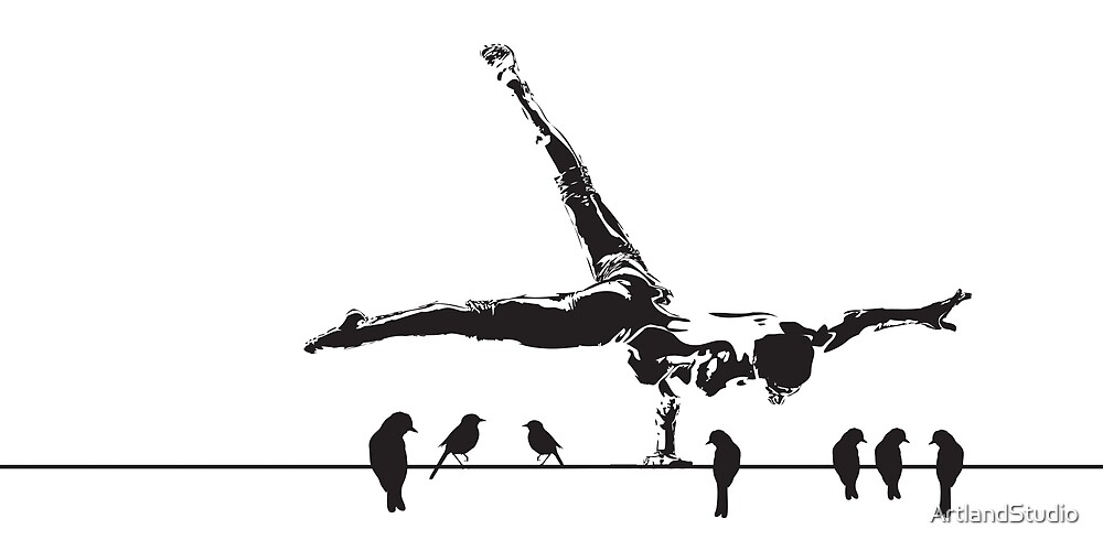 "Hand Balance Art" by ArtlandStudio | Redbubble
