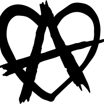 "Anarchy heart, revolution, punk" Sticker by Spoox | Redbubble