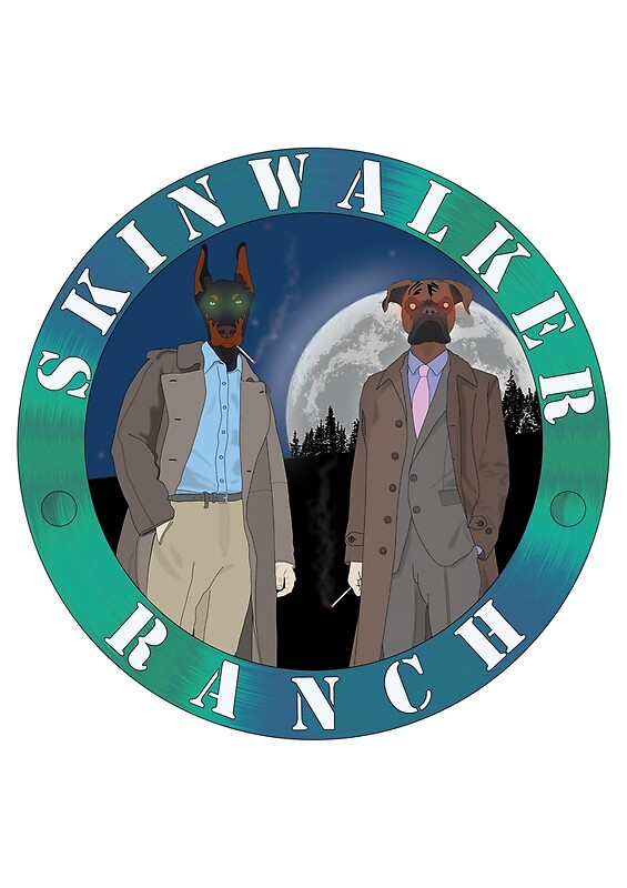 "SKINWALKER RANCH (SMOKING DOGS)" by Sci-Cat | Redbubble