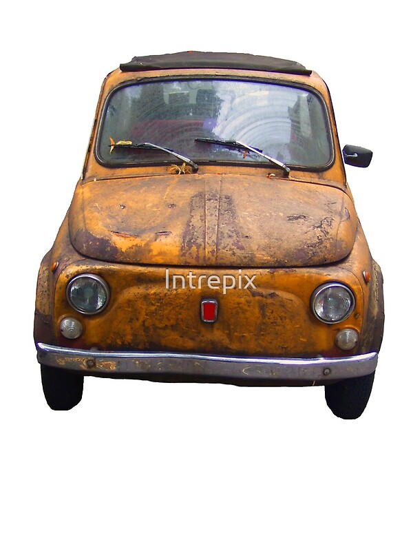 "Rusty Fiat 500" by Intrepix | Redbubble