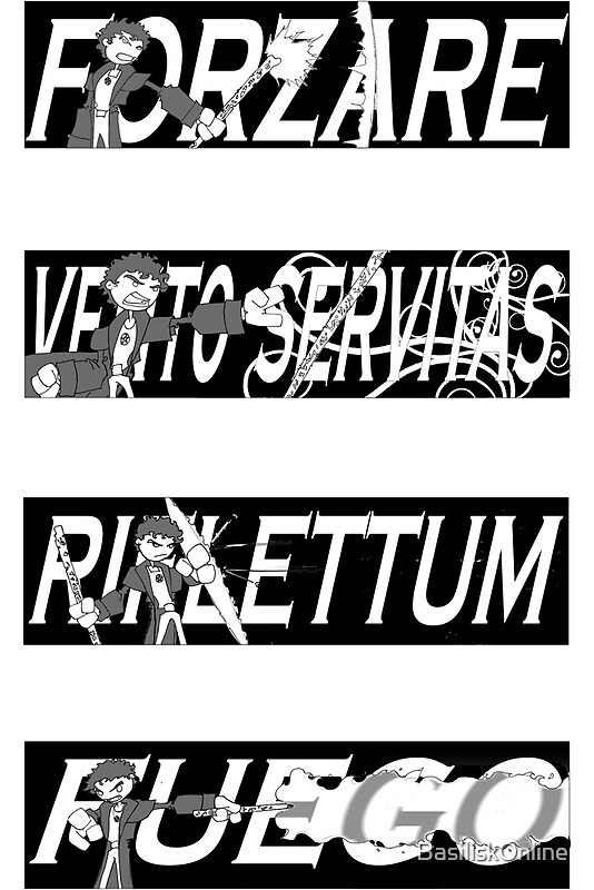 "Dresden Files - Spells Sticker Pack (Black)" by BasiliskOnline | Redbubble