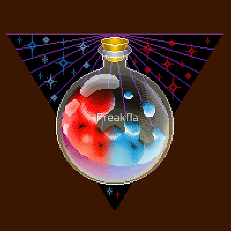 "Mana health Potion pixel art" by Freakfla | Redbubble