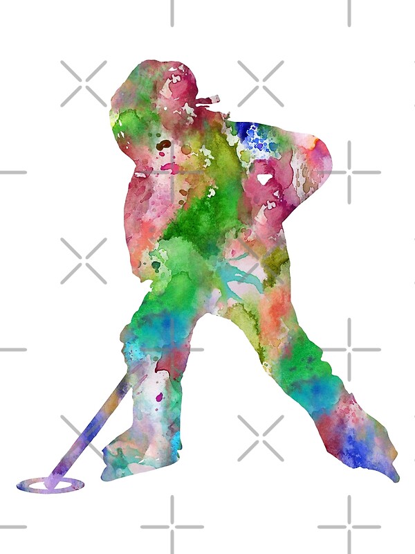 "Ringette player, ringette, " by Rosaliartbook | Redbubble