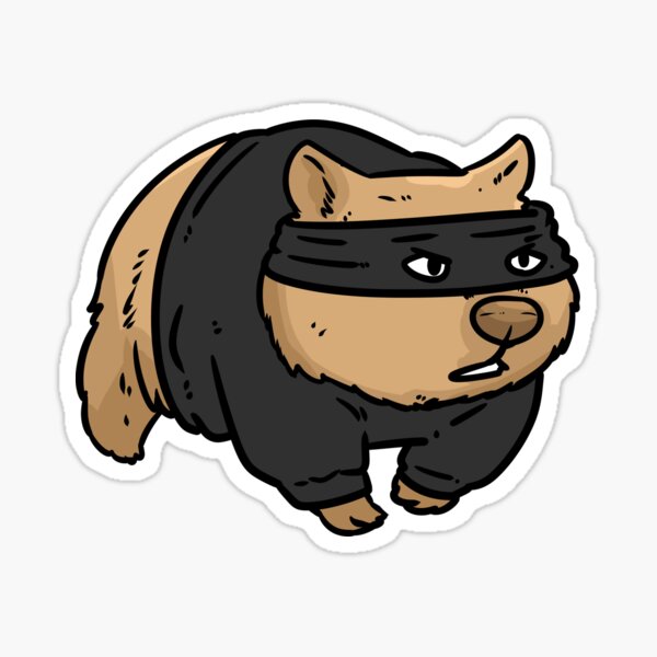 Cartoon Wombat Stickers | Redbubble