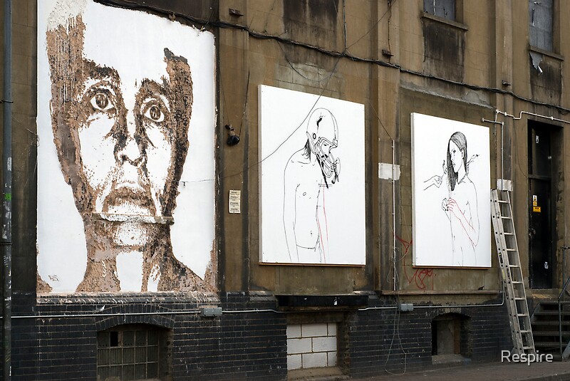 "Chisel face by Vhils" by Respire | Redbubble