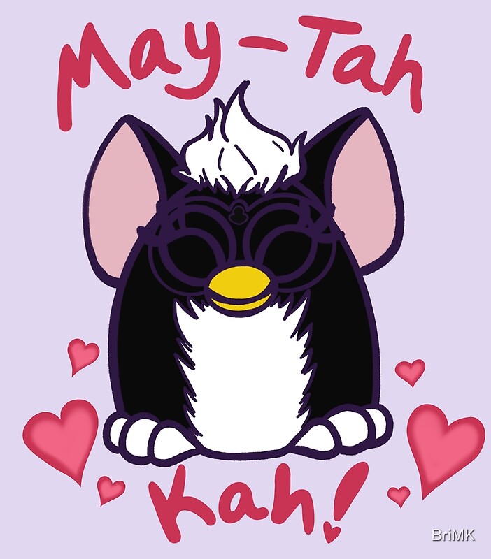 "Skunk / Tuxedo Furby - Kiss Me! May-Tah Kah!" by BriMK | Redbubble