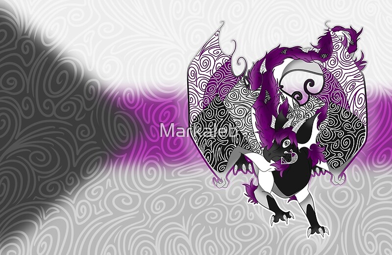 "Demi Pride Dragon" by Markaleb | Redbubble