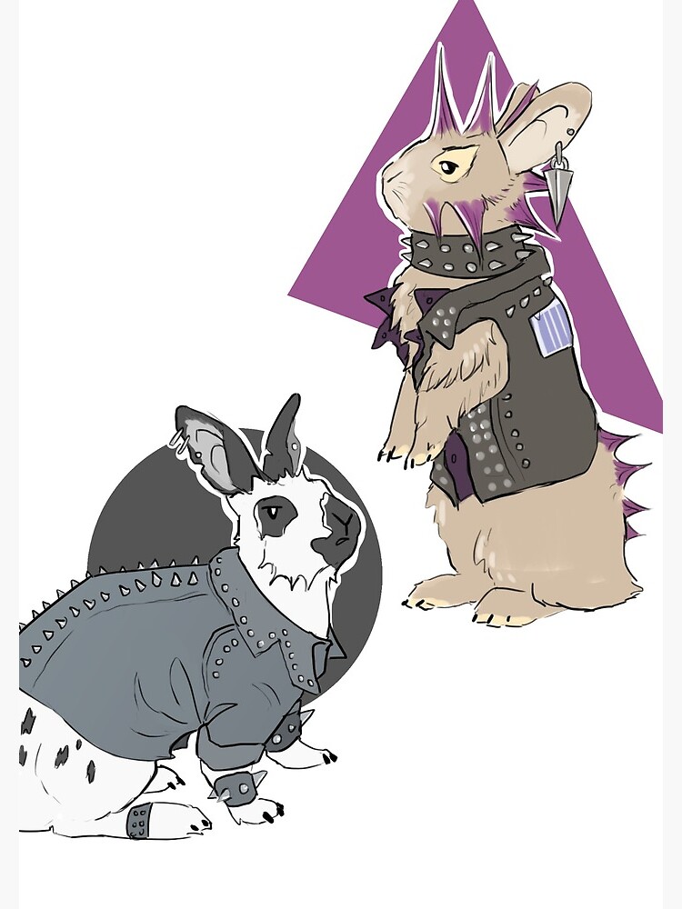 "Punk Bunny " Spiral Notebook by laurelhach | Redbubble