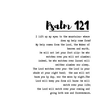 "psalm 121" Sticker for Sale by DreezyJ | Redbubble