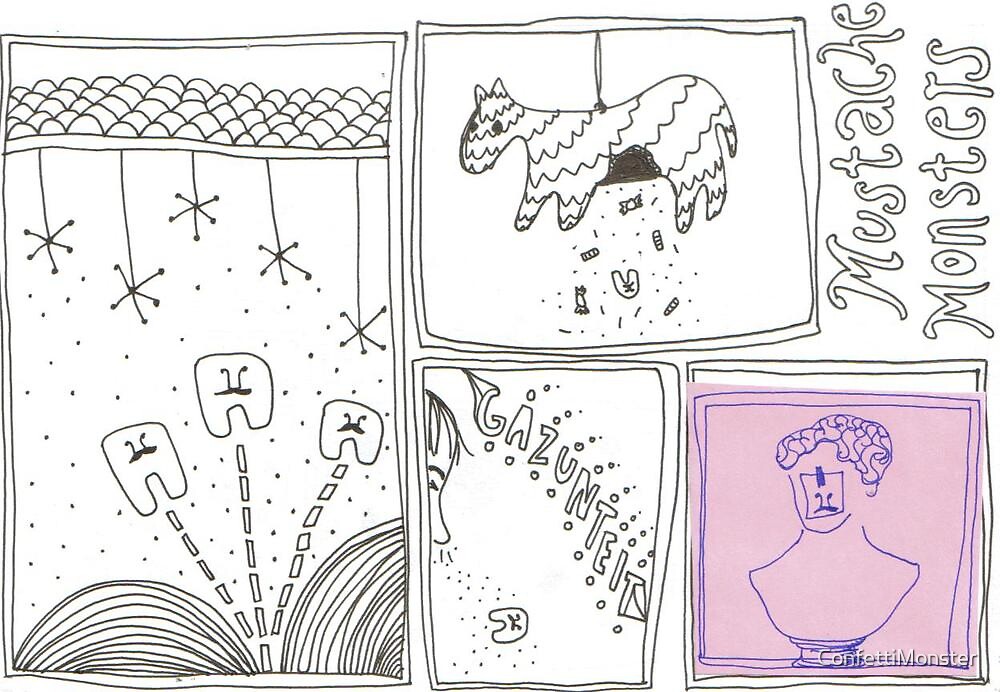 "Mustache Monsters: Gazunteit" by ConfettiMonster | Redbubble