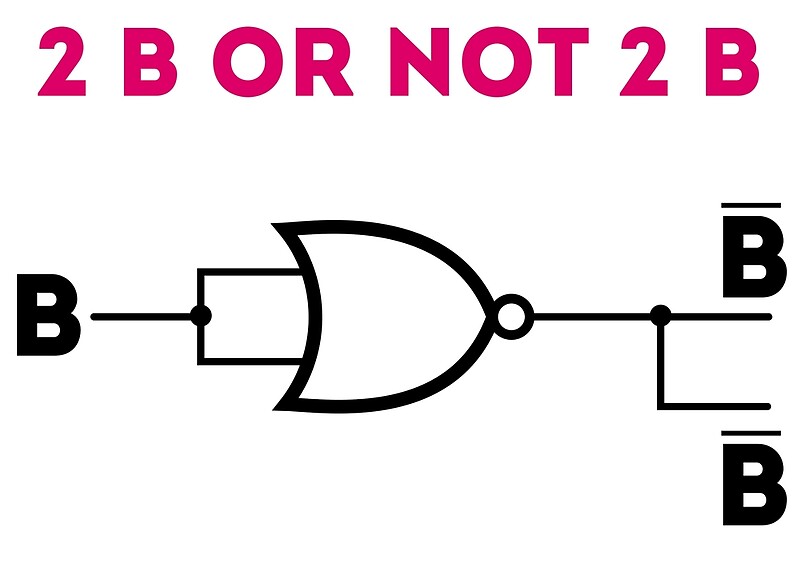 "2B OR NOT 2B" by Gianni A. Sarcone | Redbubble