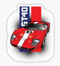 Ford Gt40 Stickers | Redbubble