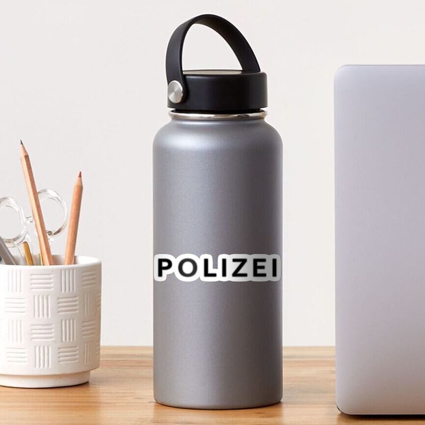 "Polizei" Sticker by TexTs | Redbubble
