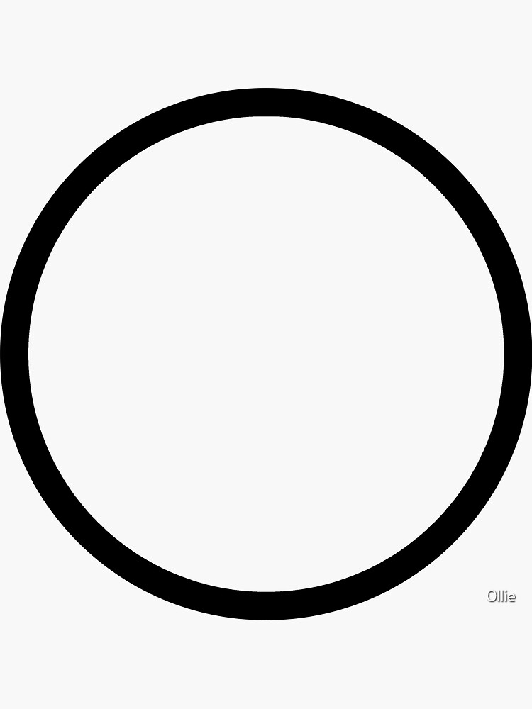 Hollow Circle Sticker By 0llie Redbubble hollow-circle-sticker-by-0llie-redbubble