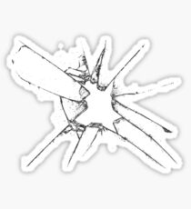 Cracked Glass Stickers | Redbubble
