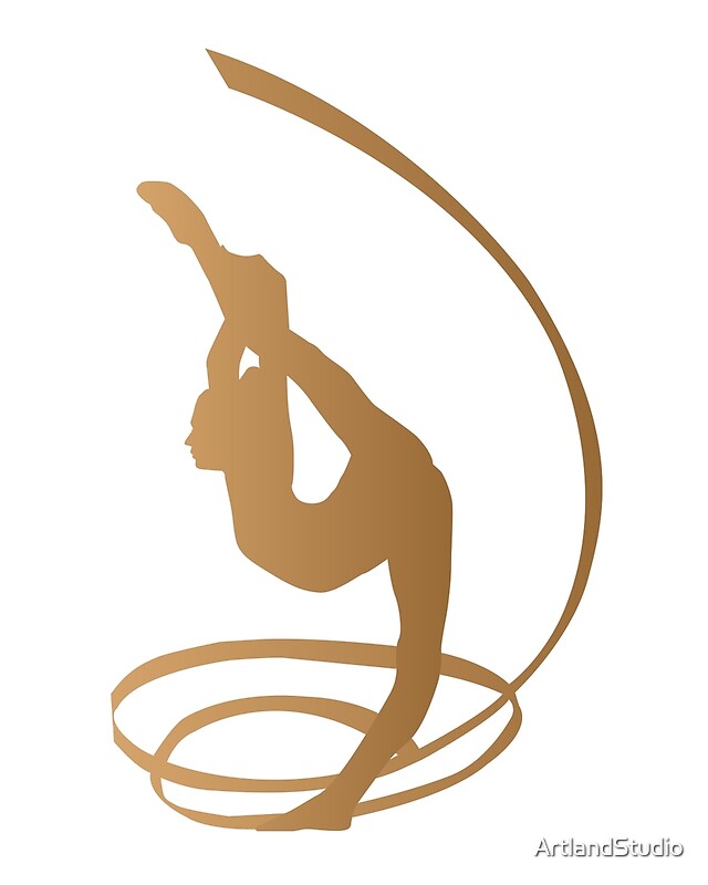 "Rhythmic Gymnast Contortion Art" by ArtlandStudio | Redbubble