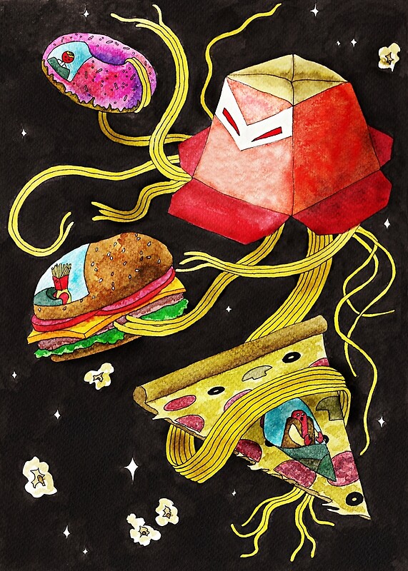 "Fast food wars" by AnnaShell | Redbubble