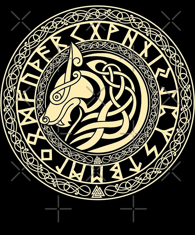 "Viking Wolf" by Dan Dee | Redbubble