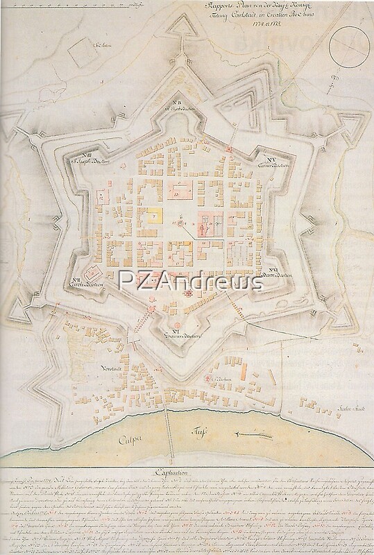 "Vintage Map of Karlovac City (Croatia)" by PZAndrews | Redbubble