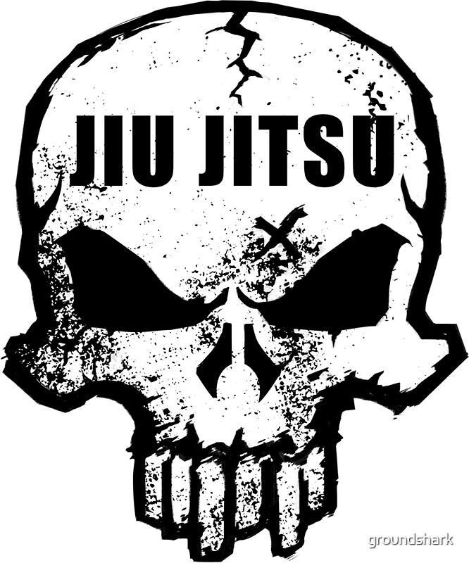 "Jiu Jitsu Skull" by groundshark | Redbubble