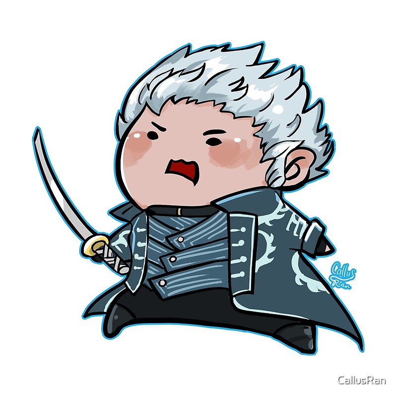 "Devil May Chibi - Vergil" by CallusRan | Redbubble