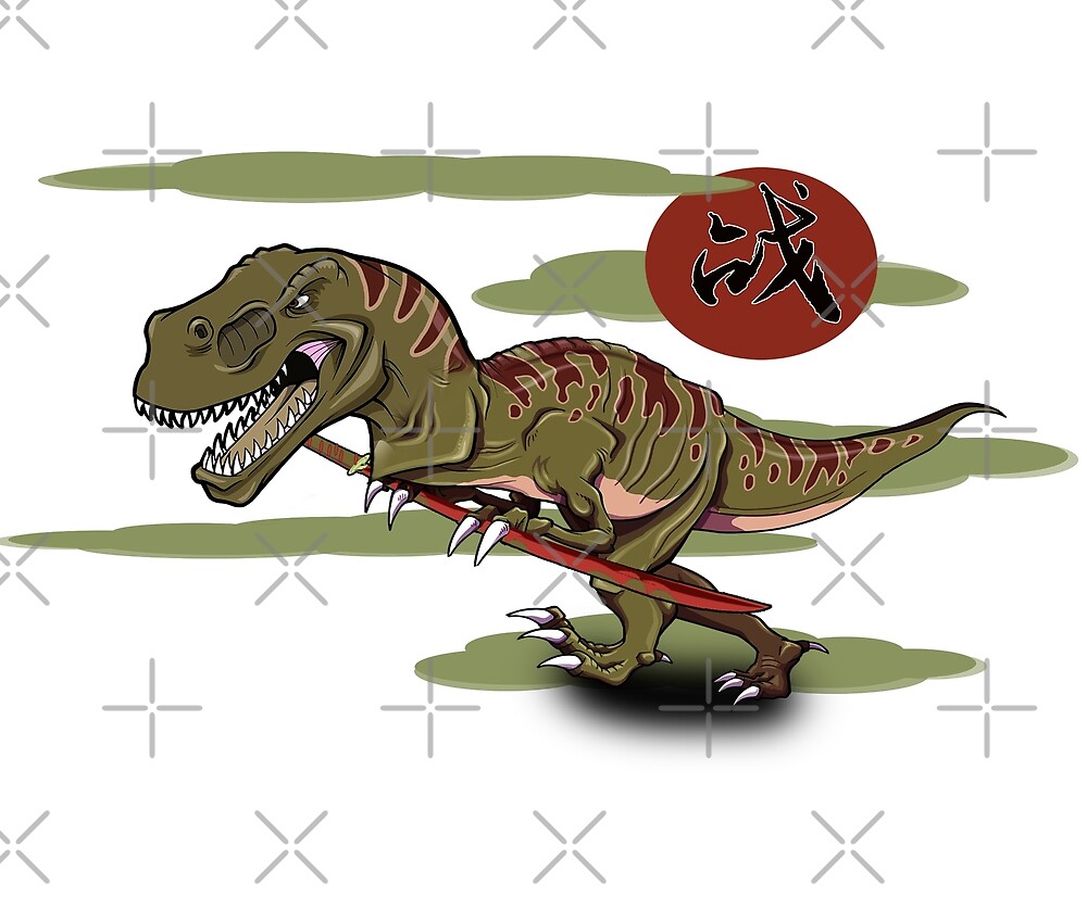 "Dinosaur Samurai" by leen12 | Redbubble