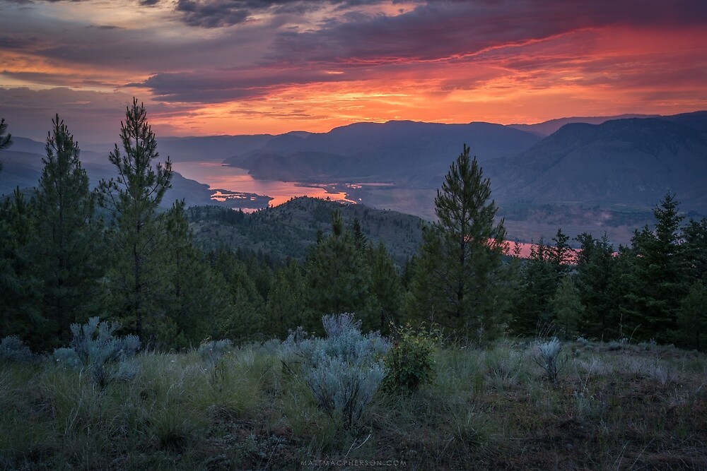"Kamloops Lake Sunset, Canada" by mattmacpherson | Redbubble