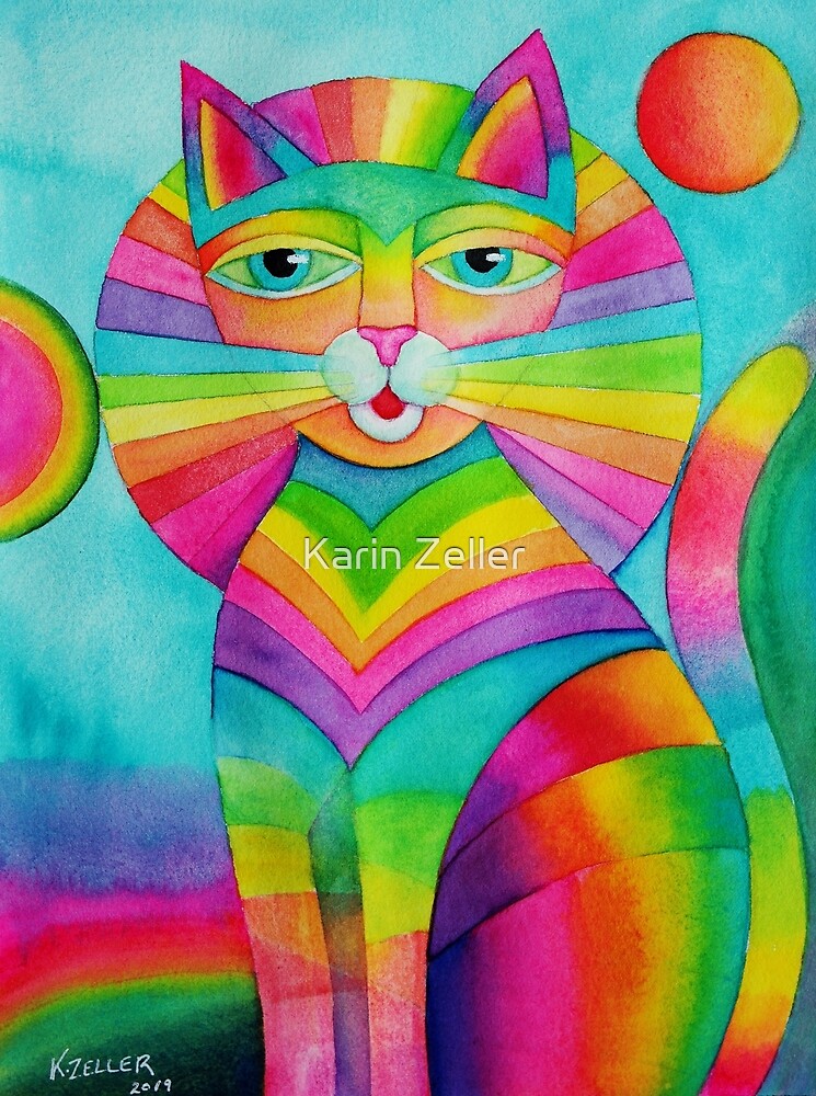 "Radiant Cat" by Karin Zeller | Redbubble