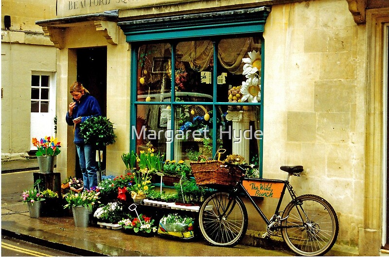 "Flower shop, Bath, UK" by Margaret Hyde | Redbubble