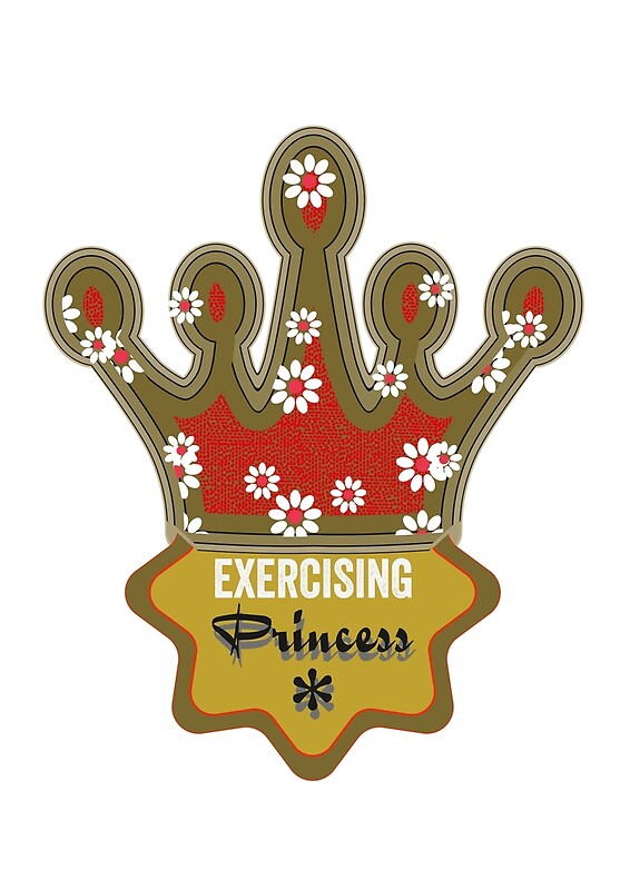"Princess Exercising Logo" by marc-is-curious | Redbubble