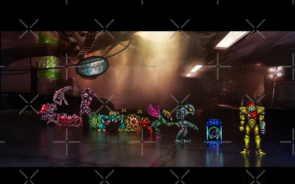 "Super Metroid pixel art" by smurfted | Redbubble