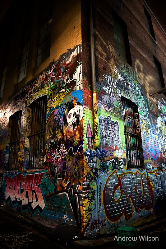 "Graffiti Corner" by Andrew Wilson | Redbubble