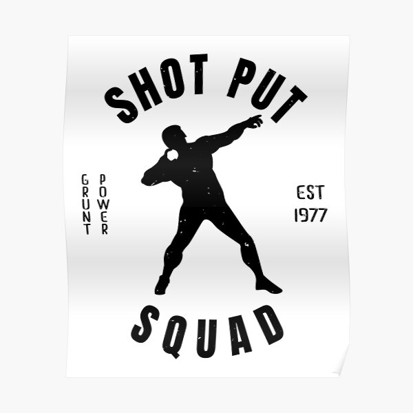 Shot Put Posters | Redbubble