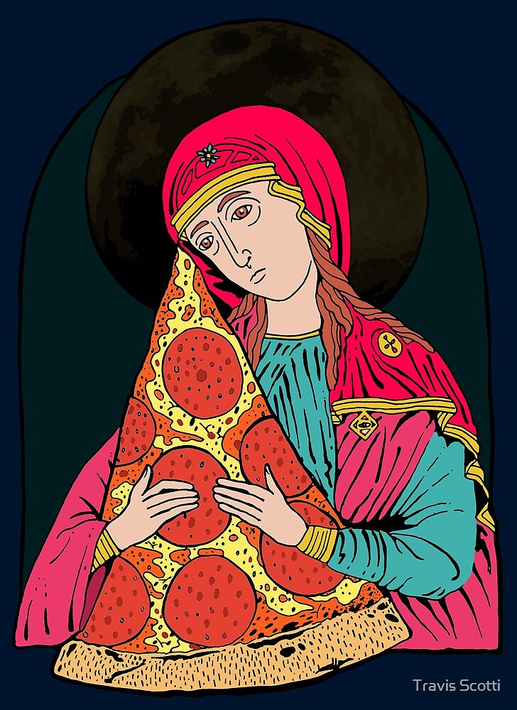 "Holy Pizza" by Miskel Design | Redbubble