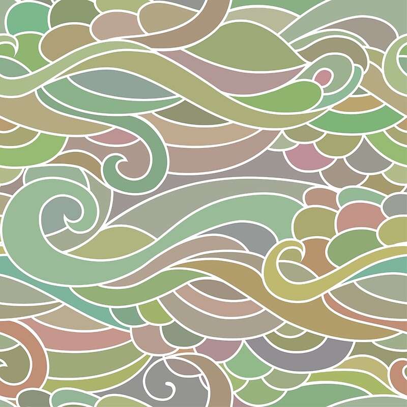 "Misty Mountains - Yakuza Tattoo Style Tribal Pattern" by Veronika ...