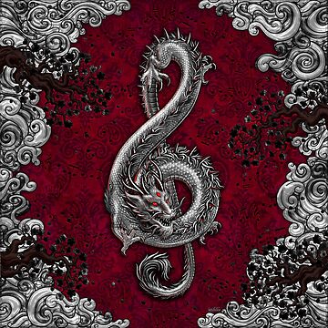 "Treble Clef - Music Dragon - Gothic" Journal for Sale by AbysmInternal ...
