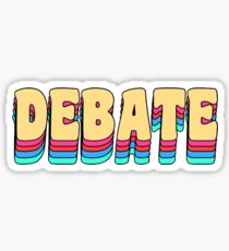 Debate Stickers | Redbubble