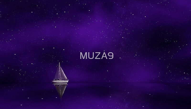 "Purple Sailboat" by MUZA9 | Redbubble