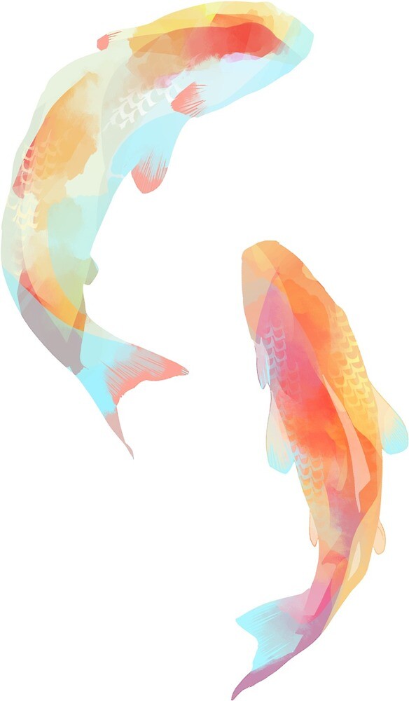 "Koi Fish Peace" by Ivy Wilhelm | Redbubble