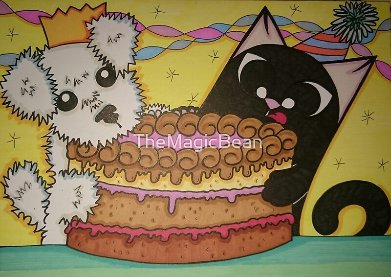 "Floof Friends" by TheMagicBean | Redbubble