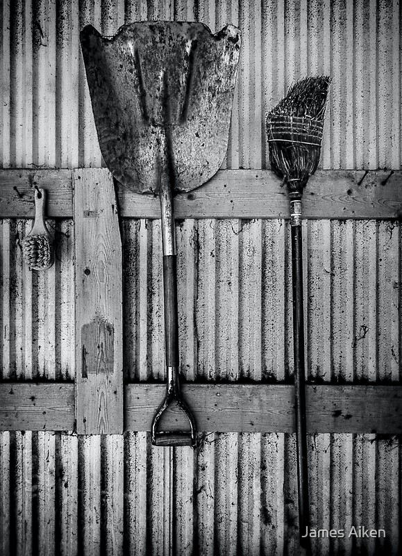 "Barn Tools 1" by James Aiken | Redbubble