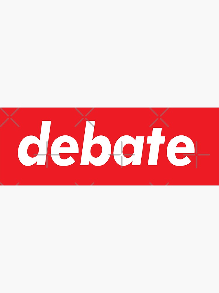 "Debate Team" Sticker by ProjectX23 | Redbubble