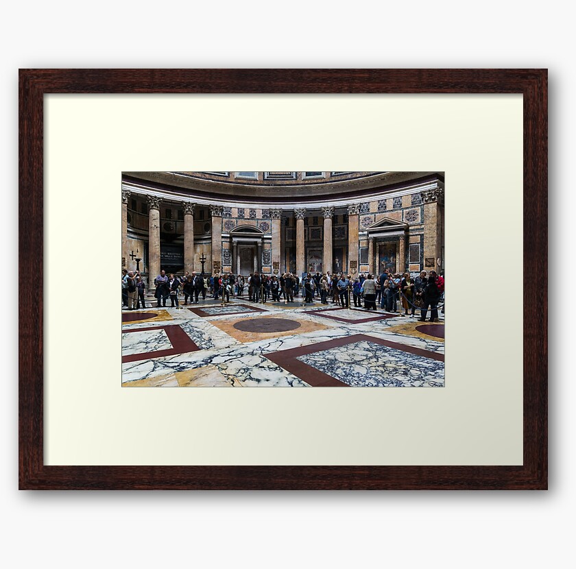 "The Pantheon Anticipating Rain" by Georgia Mizuleva | Redbubble