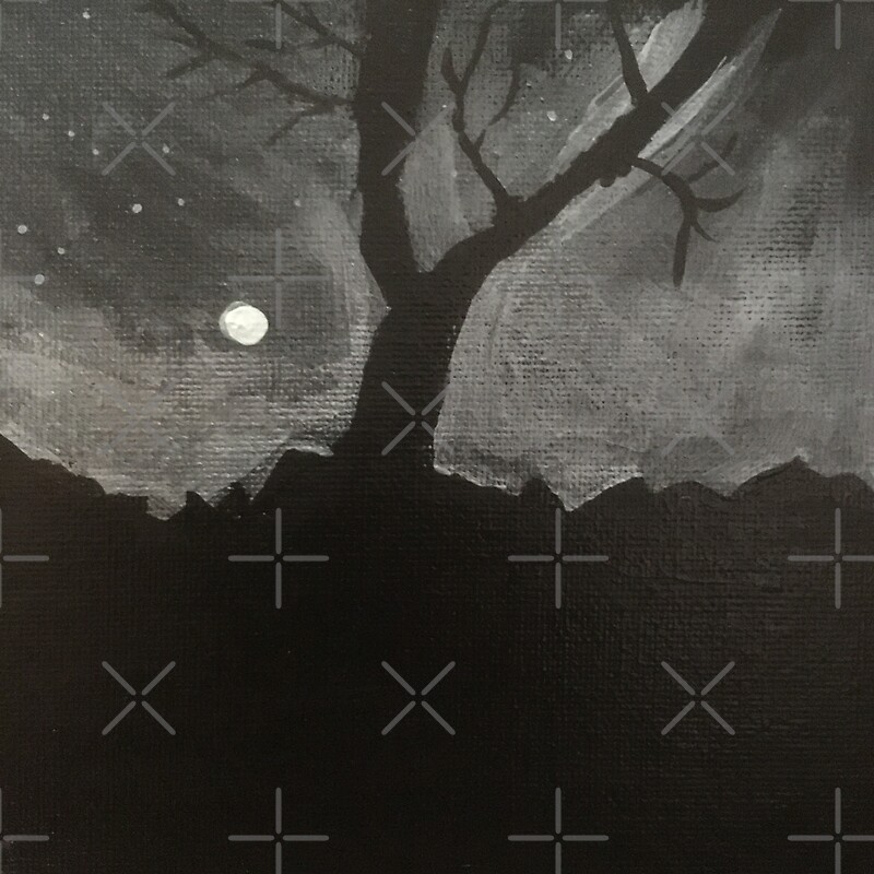 "full moon in the desert" by Ayala Aroyo | Redbubble