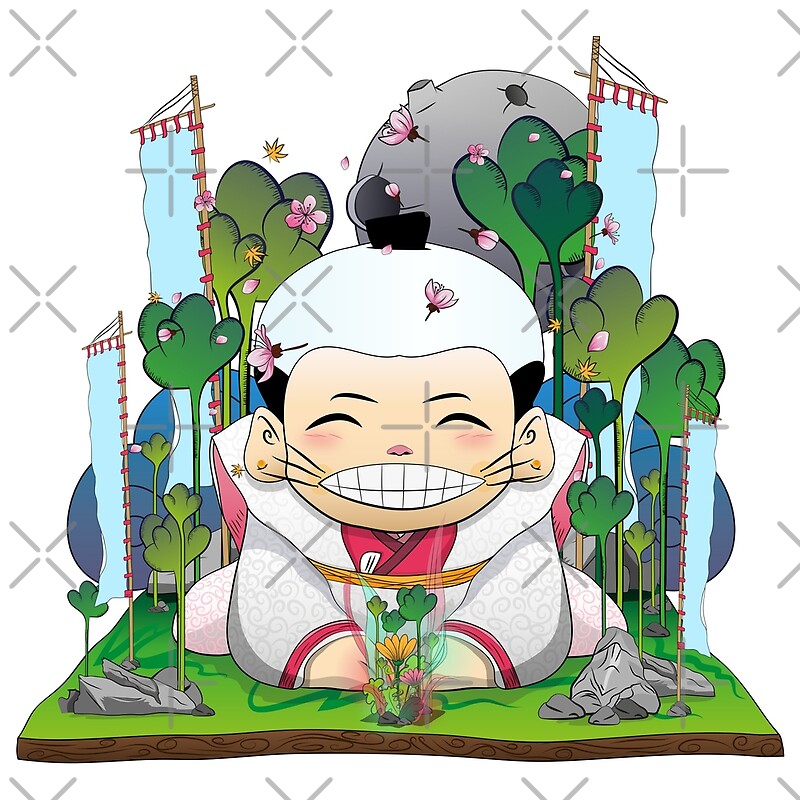 "Fukusuke and the magical world" by noeldelmar | Redbubble