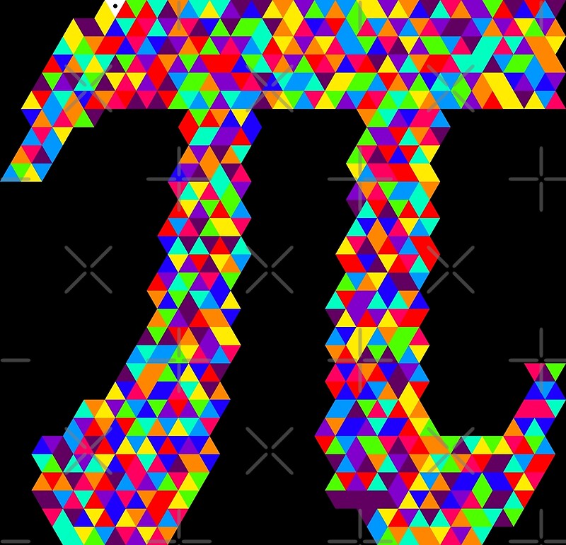 "Pi Digits of π Color-Coded Colorful Pi Day" by Handstand365 | Redbubble